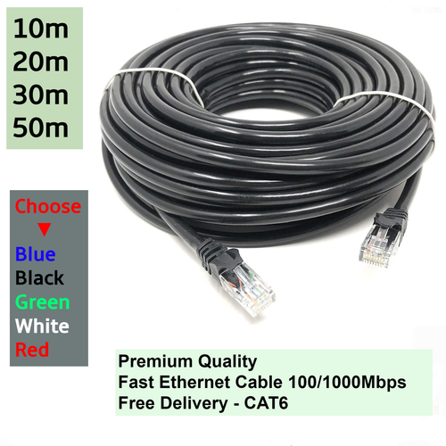 Ethernet Network Cable LAN CAT6 5m 20m 30m 50m LAN cable 1000Mbs RJ45 ...