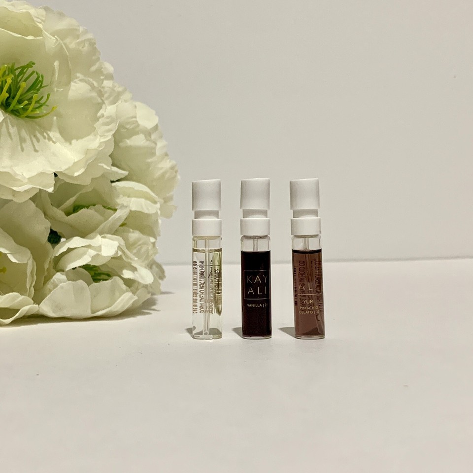 3 Kayali Perfume Sample Collection Women Vials Spray Set 1.5ml/0.05oz ...