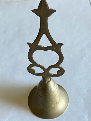 Vintage Brass Dinner Bell with a long handle about 7 Inches high | eBay