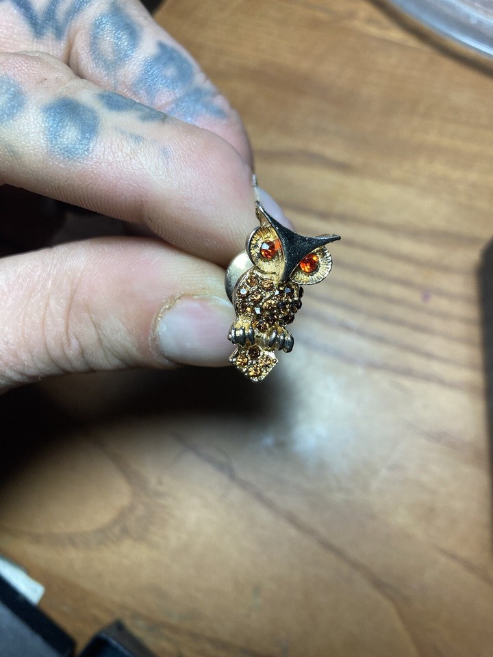 Ruby Owl Pendant | eBay