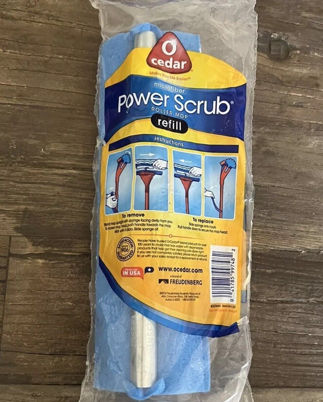 O Cedar Roller Mop Refill Microfiber Wave Sponge Fits Power Scrub ...