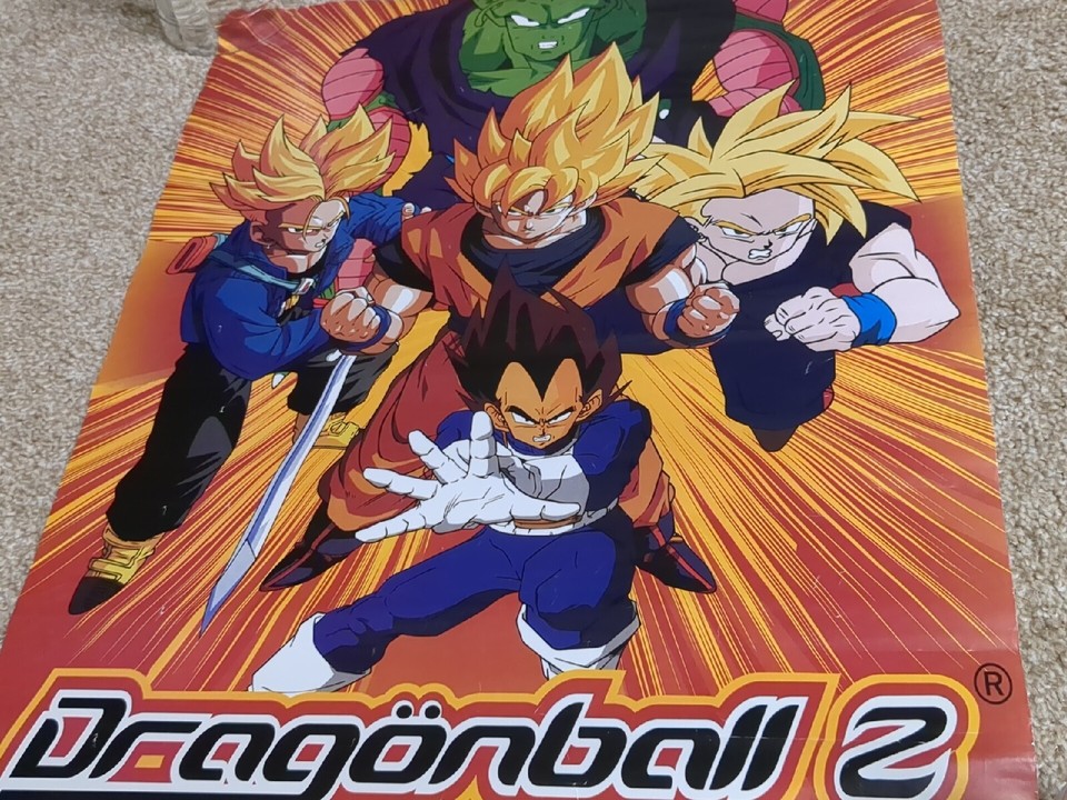 Vintage Dragon Ball Z Poster 2000 Licensed Anime Funimation Impact ...