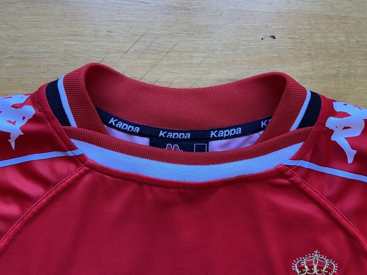 AS MONACO 1999 2000 HOME FOOTBALL SHIRT SOCCER JERSEY KAPPA AS MONACO 1999 2000 HOME FOOTBALL SHIRT SOCCER JERSEY KAPPA