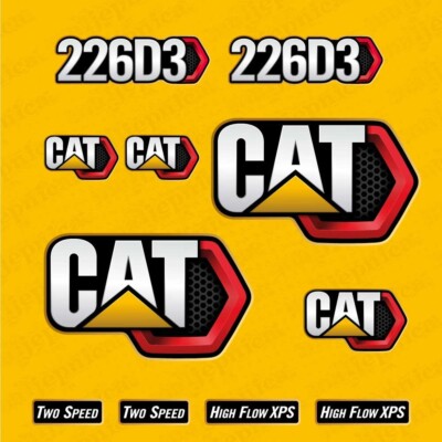 Compatible with Caterpillar CAT 226D3 Skid Steer I Replacement Decal ...