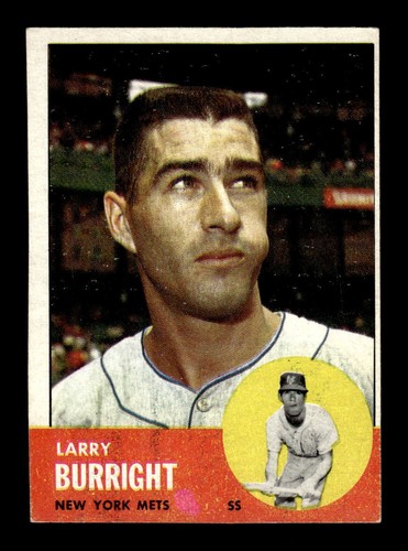 1963 Topps Baseball #174 Larry Burright New York Mets | eBay