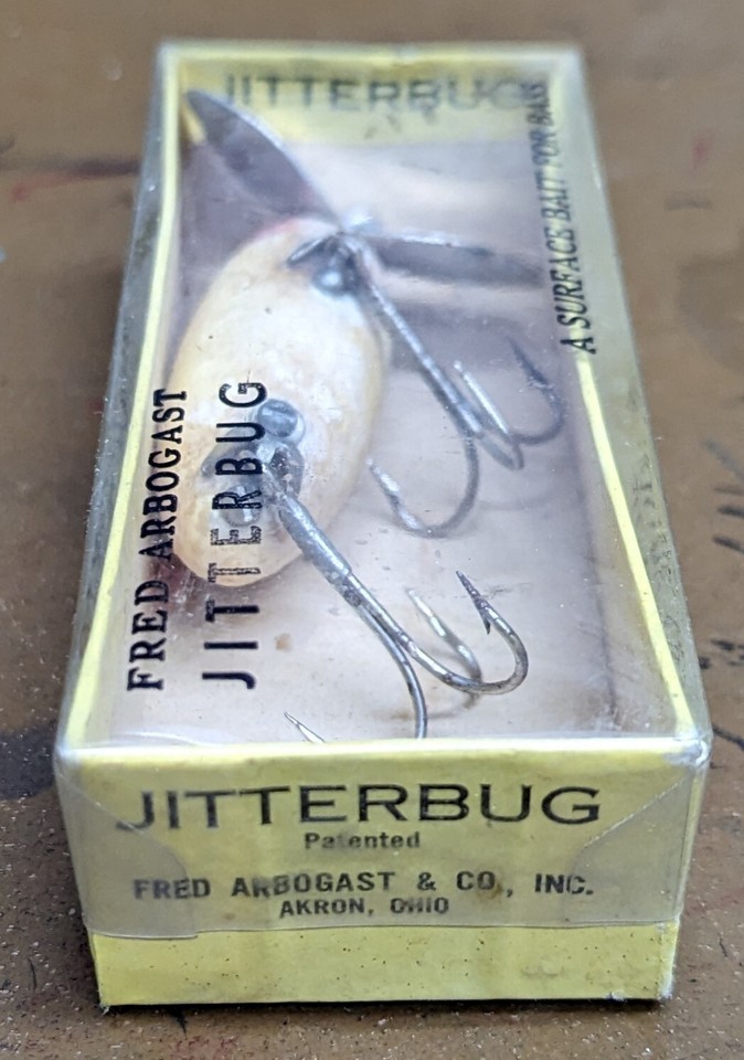 Vintage Fred Arbogast Jitterbug 655 P Lure With Original Box | eBay