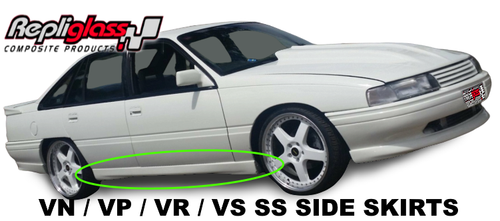 SIDE SKIRTS suitable for HOLDEN COMMODORE VP SS / executive SEDAN (pair ...