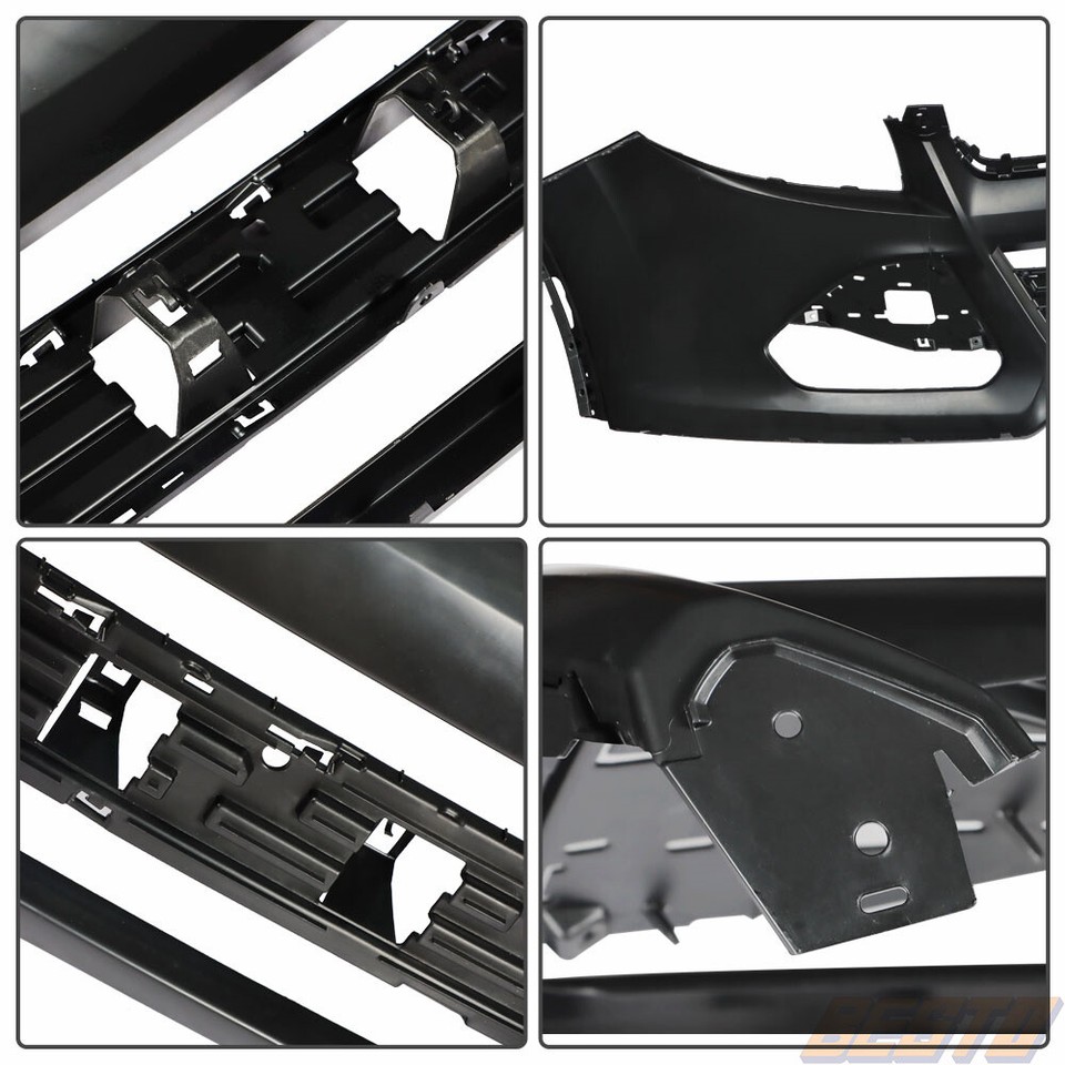 Front Bumper Cover For 2013 2014 2015 2016 Ford Escape Black Plastic ...