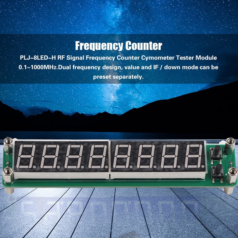 PLJ-8LED-H RF Frequency Counter, Cymometer Frequency Measurement Module ...
