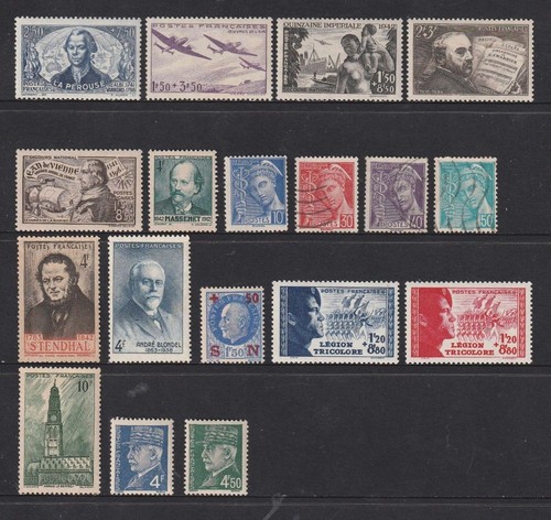 1942 FRANCE SHORT 18 STAMPS YEAR SET | eBay Australia