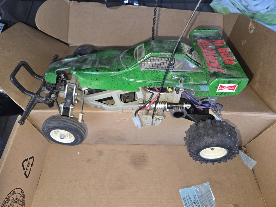 Vintage Tamiya The Frog RC Car W/ Futaba Reciever and servos Untested ...