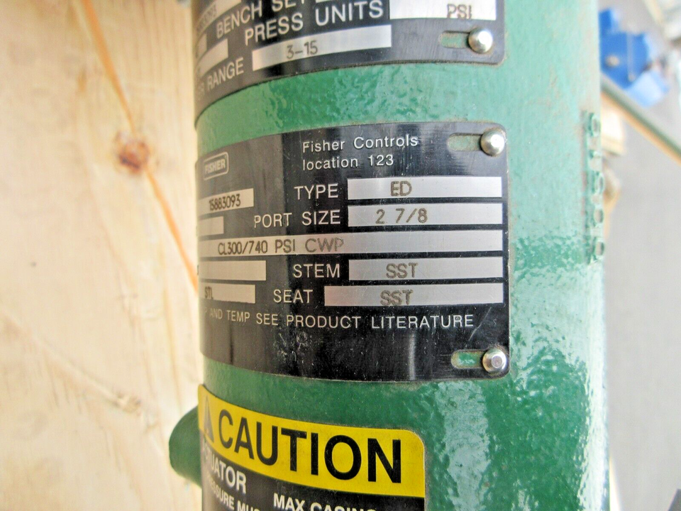 2-1/2" Fisher CL300 ED Control Valve 667 Size 40 Actuator DVC5010 ...