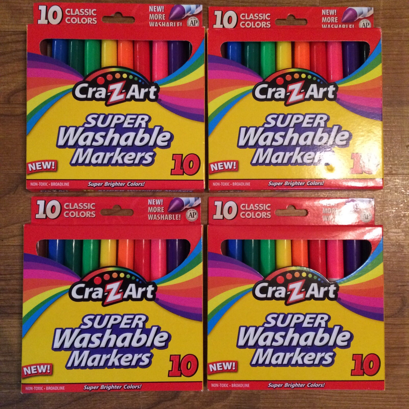 Set of 4, 10 pack of Cra-Z-Art washable markers 884920100022| eBay