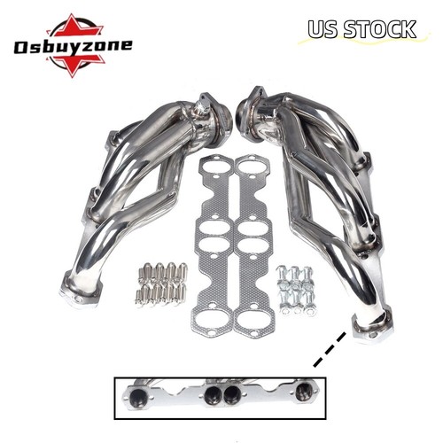 Turbo Exhaust Header Kit for Chevy GMC SUV Truck V8 K1500 C2500 Pick Up ...