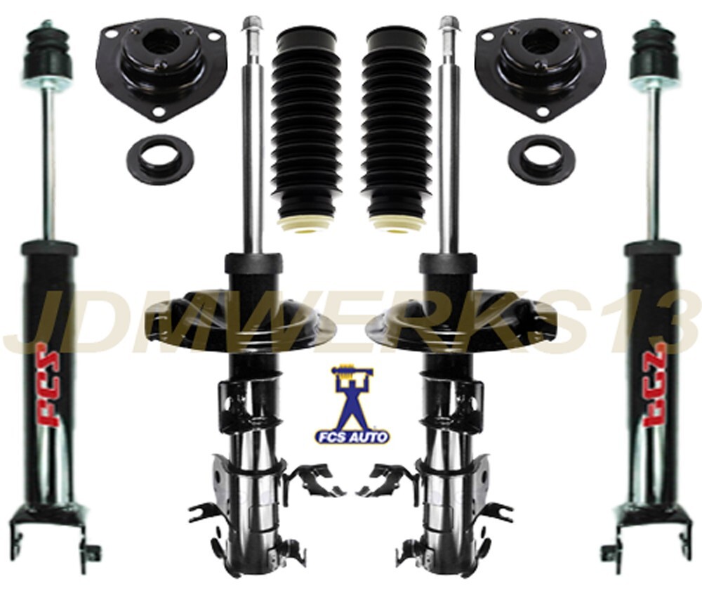 FCS 4 STRUTS SHOCKS STRUT MOUNTS & BOOTS KIT for TOYOTA SIENNA 2WD FWD ...
