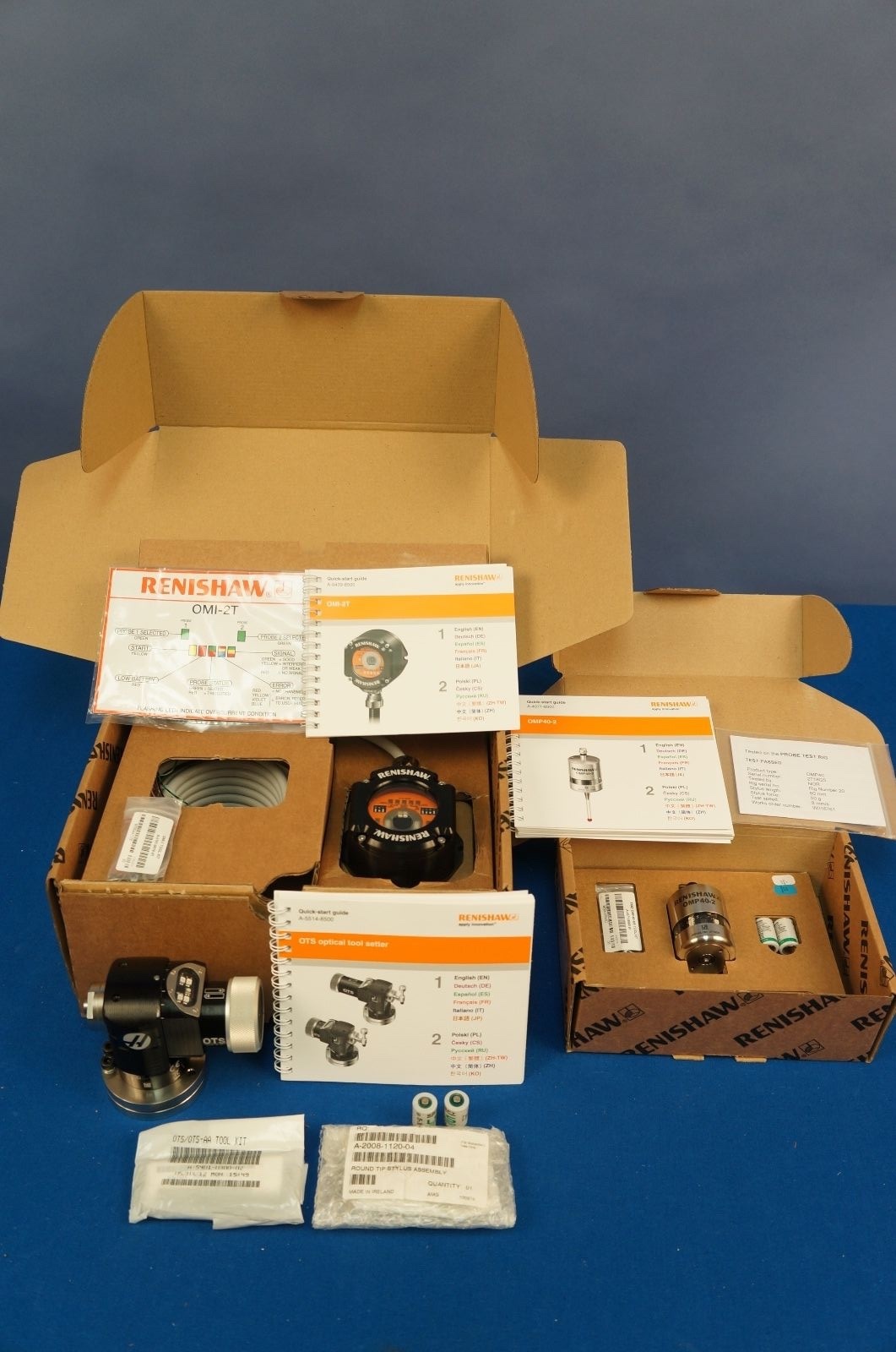 Renishaw HAAS MAZAK Machine Tool WIPS Kit OMP40-2 OTS 1/2AA OMI-2T with ...
