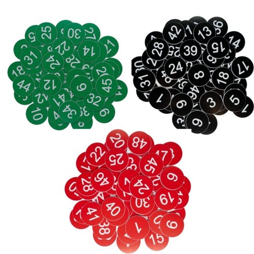 50PCS Lightweight Plastic Number Tags Flimsy Restaurant Queue Number ...