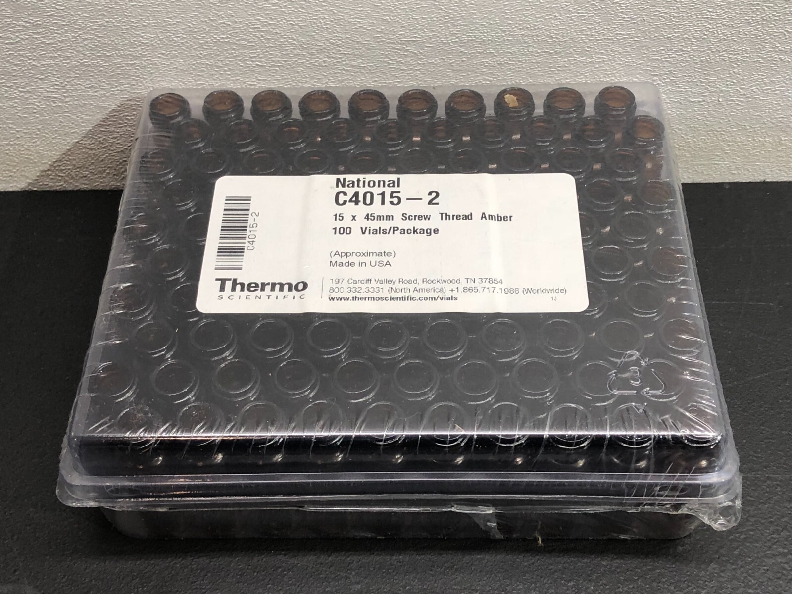 Thermo Scientific National C4015-2 15 x 45mm Screw Thread Amber 100 Vials | eBay