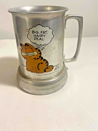 Vintage McDonalds Garfield Metal Beer Stein Mug USA Made Cartoon ...