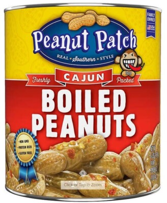 CAJUN Peanut Patch Boiled Peanut - LARGE 6 Pound Can - FREE SHIPPING ...