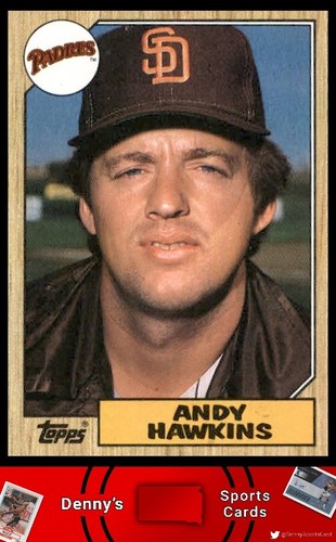 1987 Topps #183 Andy Hawkins San Diego Padres Baseball Card | eBay