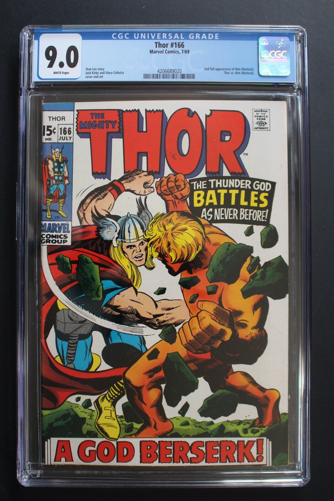 Thor #166 1st Battle 2nd Full HIM later ADAM WARLOCK GOG3 MCU 1969 ...