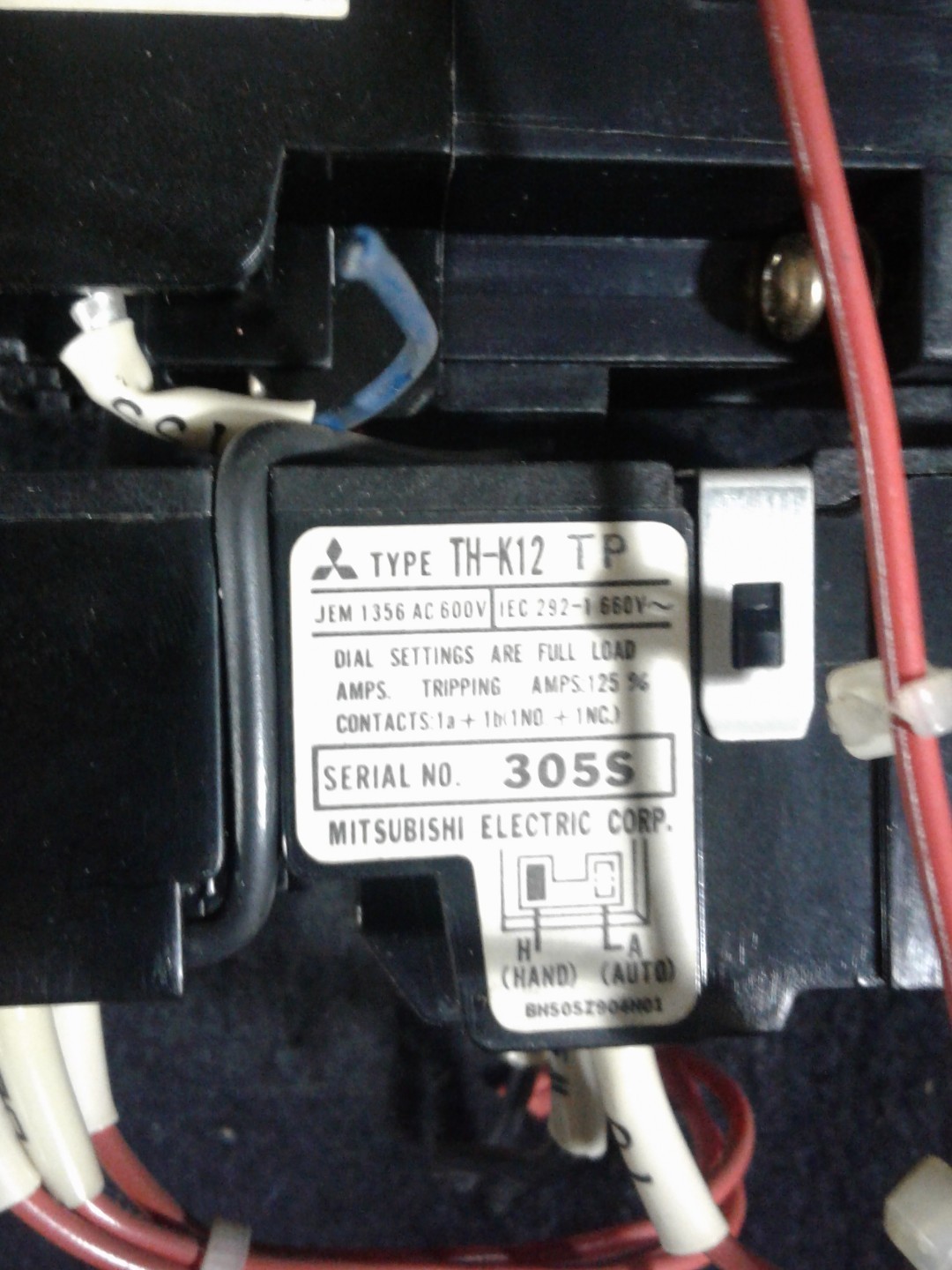 Mitsubishi S-K11 Contactor, TH-K12 Overload Relay #3 | eBay