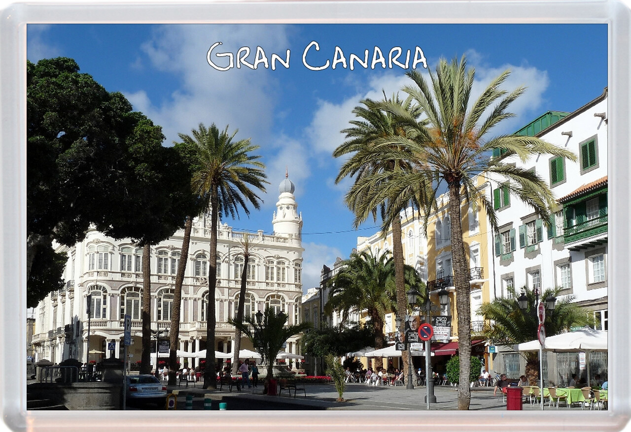 Various Canary Islands - 96 x 67mm Jumbo Fridge Magnet - Present Gift ...