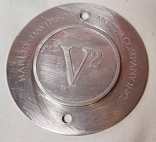 Harley Davidson Motorcycle Emblem V2 Round 3 inch timing cap cover ...