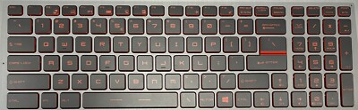 MSI GV62 8RD GAMING LAPTOP KEYBOARD BACKLIT SINGLE REPLACEMENT KEYS ...