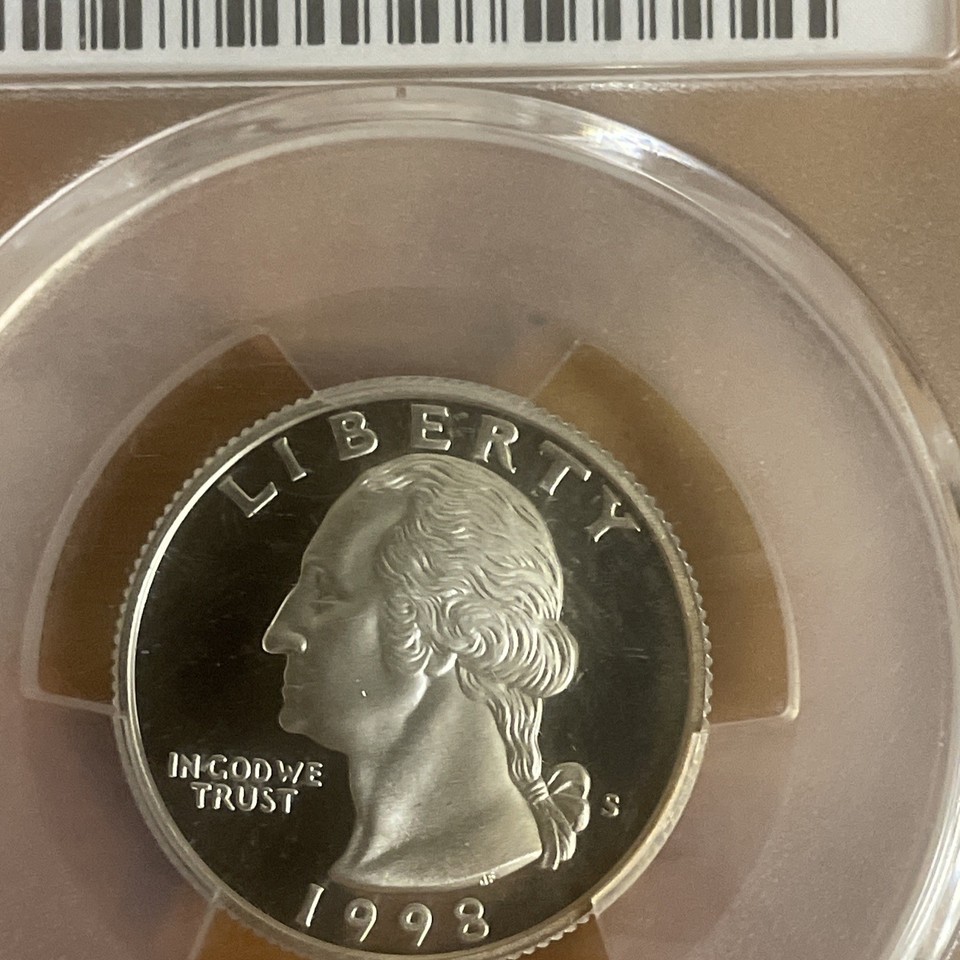 1998-S Washington Quarter Silver PR69 DCAM PCGS Blue Label *5158 | eBay UK
