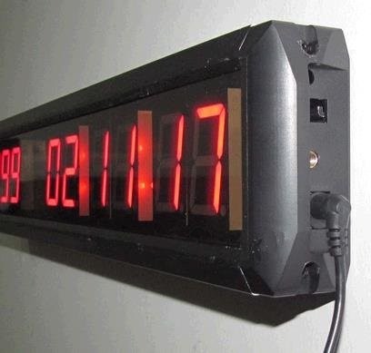 Large Red Color LED Digital Wall Day Countdown Clock 1.8" Hih ...