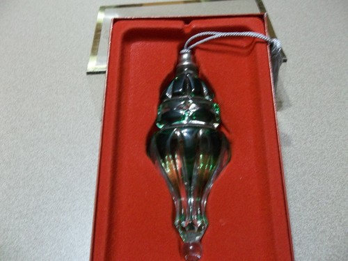 Lenox Color Gems Emerald Lite Teardrop Crystal Ornament 2000 W/box | eBay