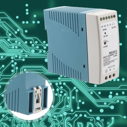 MDR-60 12V 60W Din Rail supply ac-dc driver voltage regulator suply ...