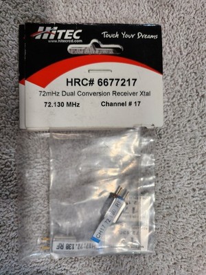 Hitec 72mhz receiver crystal FM Dual Conversion Ch- 17 | eBay