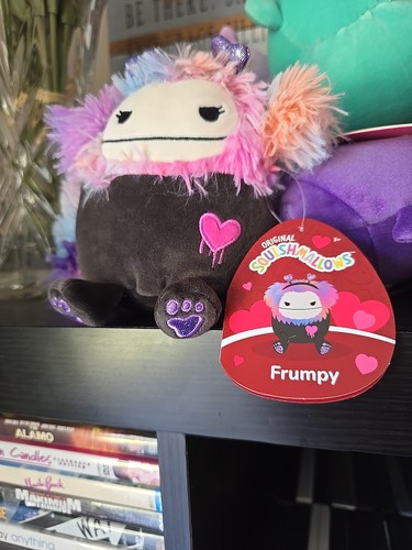 Frumpy 2025 Valentines Bigfoot Squishmallow 5”HTF Black Tie Dye Plush ...