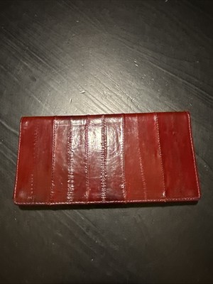 Men’s Eel Skin Wallet And Checkbook Cover | eBay