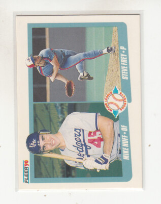 MIKE HUFF / STEVE FREY 1990 Fleer Canadian Canada #649 Montreal Expos ...