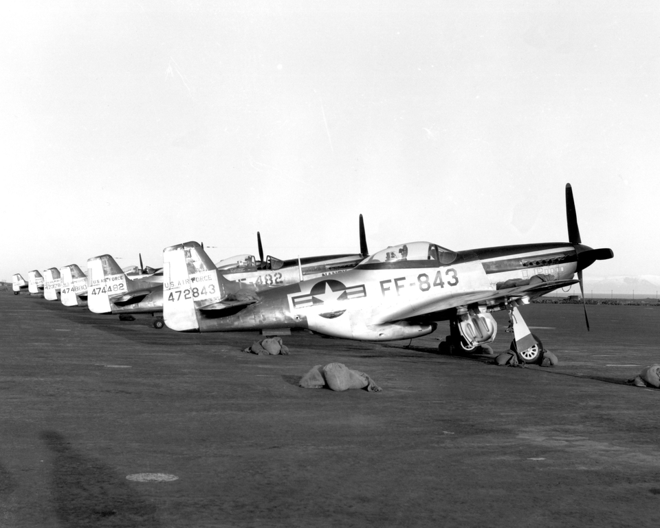 F-51 Mustang Fighter Attack Aircraft Photograph Iceland 1952 8X10 Photo ...