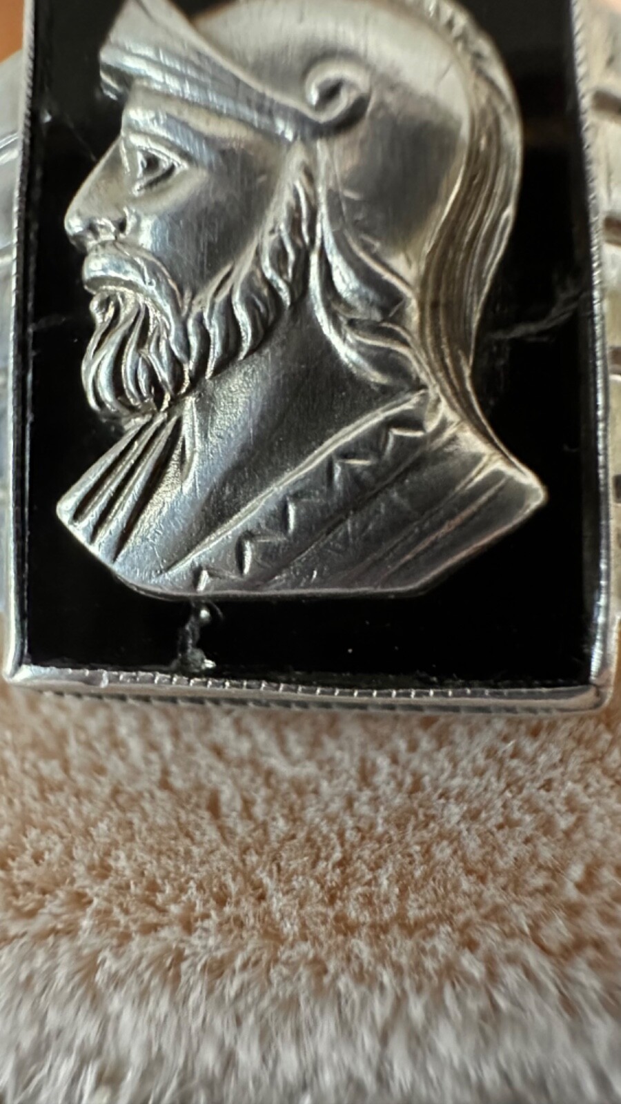 Vintage Ostby Barton Roman Soldier Sterling Silver Ring | eBay