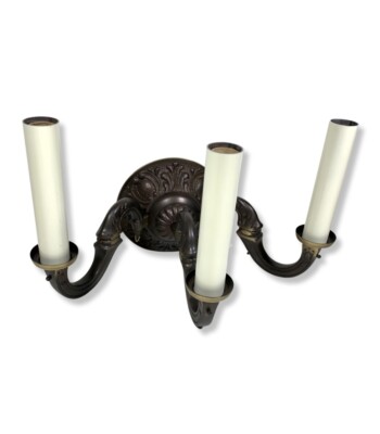Decorative Triple Wall Light in Matt Bronze - 8" x 11.5" x 7" | eBay