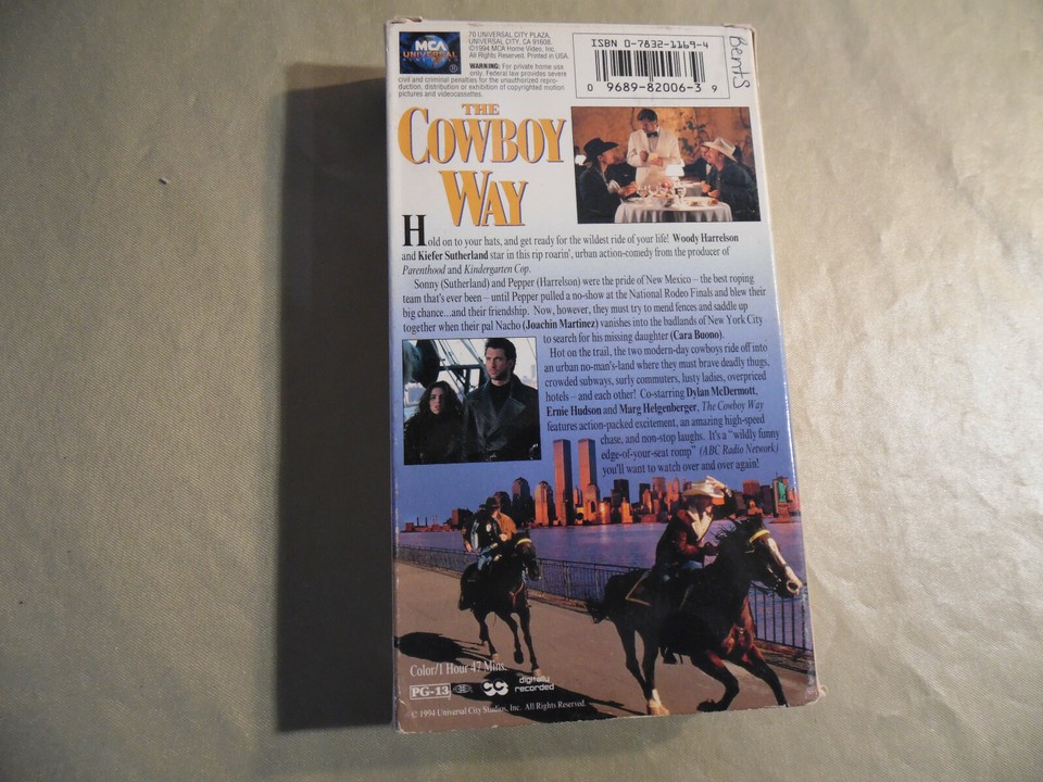 The Cowboy Way (Used VHS Tape Sale) Free Domestic Shipping | eBay