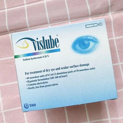 Vislube Eye Drops 20x0.3ml No Preservative Relief Dry Eye Ocular ...