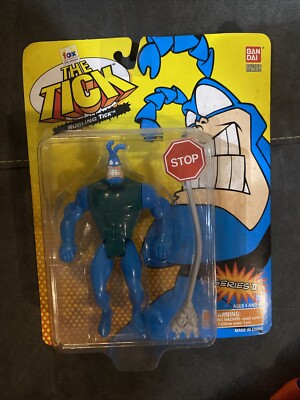 New THE TICK Action Figure HURLING TICK Series 2 w/ STOP SIGN 1995 ...