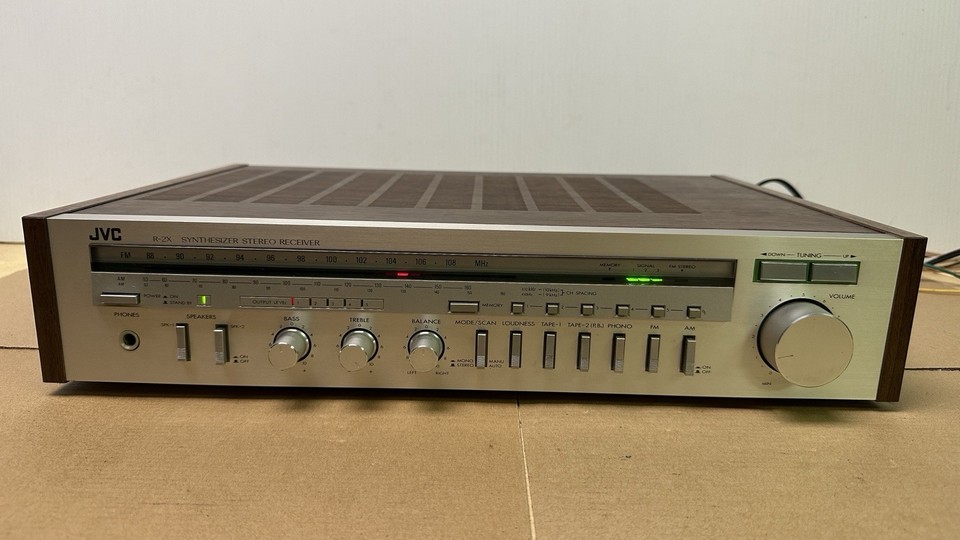 JVC R-2X AM/FM Synthesizer Stereo Receiver Phono Input Vintage Japan ...