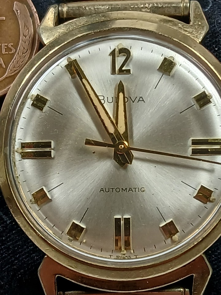 Working Vintage 1967 Bulova 11ALAC Jet Clipper Men's Automatic ...