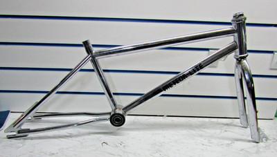 Meteorlite meteor lite bmx frame and forks old school chrome | eBay UK