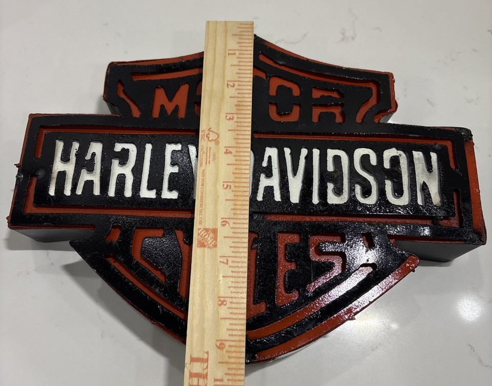 Vintage Rustic Harley Davidson Motorcycles 3D Metal Sign Harley Logo ...