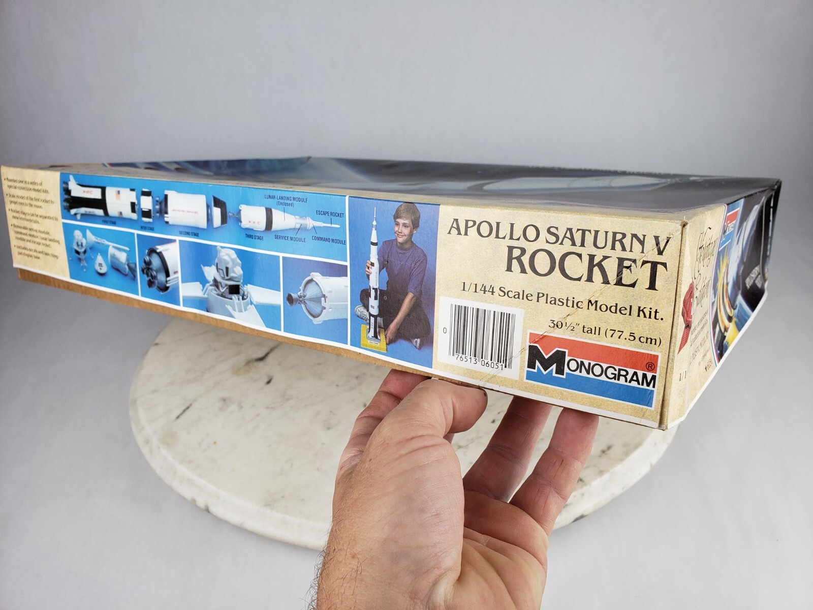 Vintage Monogram 1/144 Scale Apollo Saturn V Rocket Plastic Model Kit ...