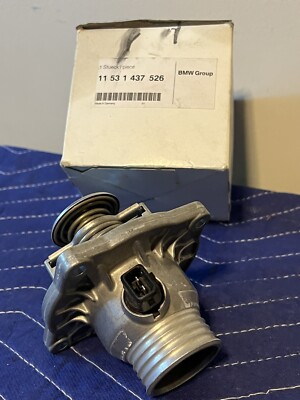 NOS BEHR BMW with Box 540i 740i Engine Coolant Thermostat Assembly ...